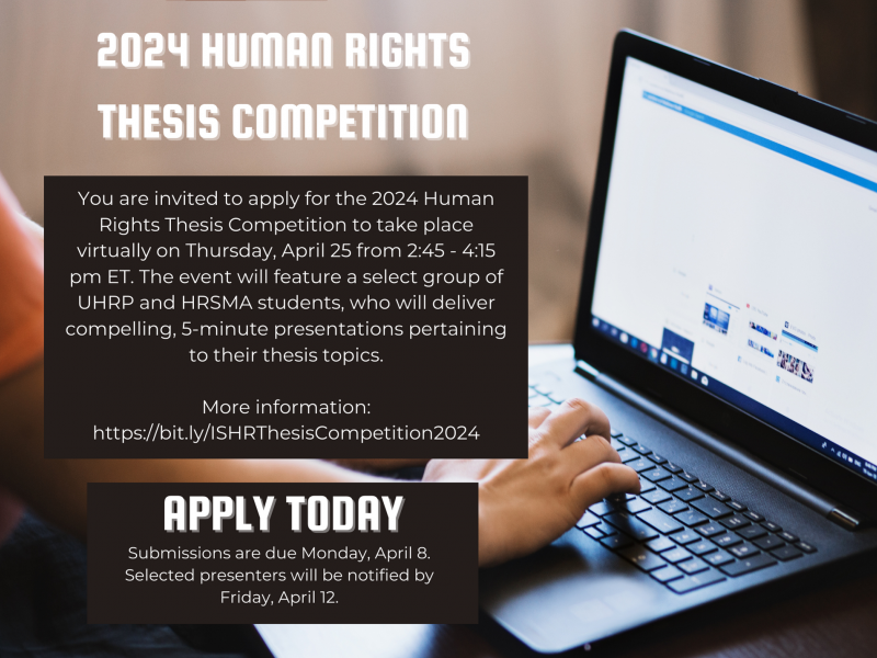 Human Rights Studies M.A. | Institute for the Study of Human Rights