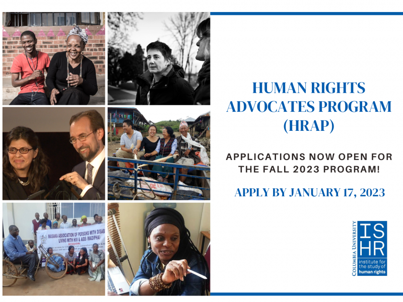 Human Rights Advocates Program | Institute for the Study of Human Rights